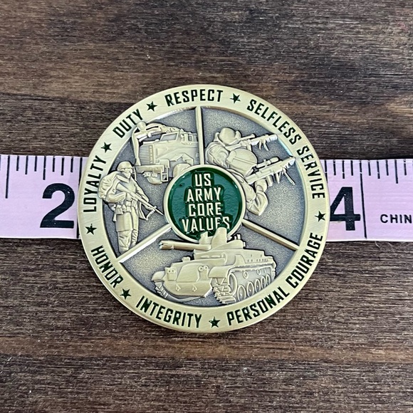 Unk | Other | Us Army Core Values Challenge Coin Proudly Served ...